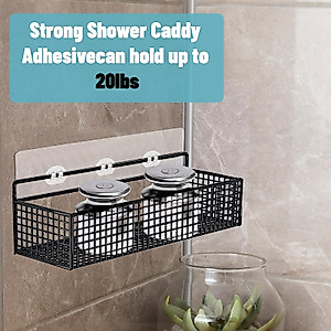 Oruola 4Pack Shower Shelf Adhesive Replacement,Adhesive for Shower Caddy,11 x 2.7 in No Drilling Waterproof Shower Caddy Sticker Replacement for Shower Caddy Basket Shelf Storage Shelves Kitchen Racks