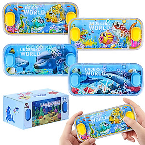 SevenQ Handheld Water Games for Girl, 8 Packs Cute Theme Water Toss Ring Game Aqua Toy Water Ring Game for Kids