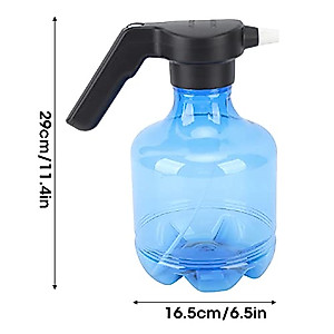 Deosdum 3L Electric Watering Plant Spray Bottle PP 800 Mah Rotating Nozzle Automatic Garden Sprayer Can for Indoor Outdoor Plants (Blue)