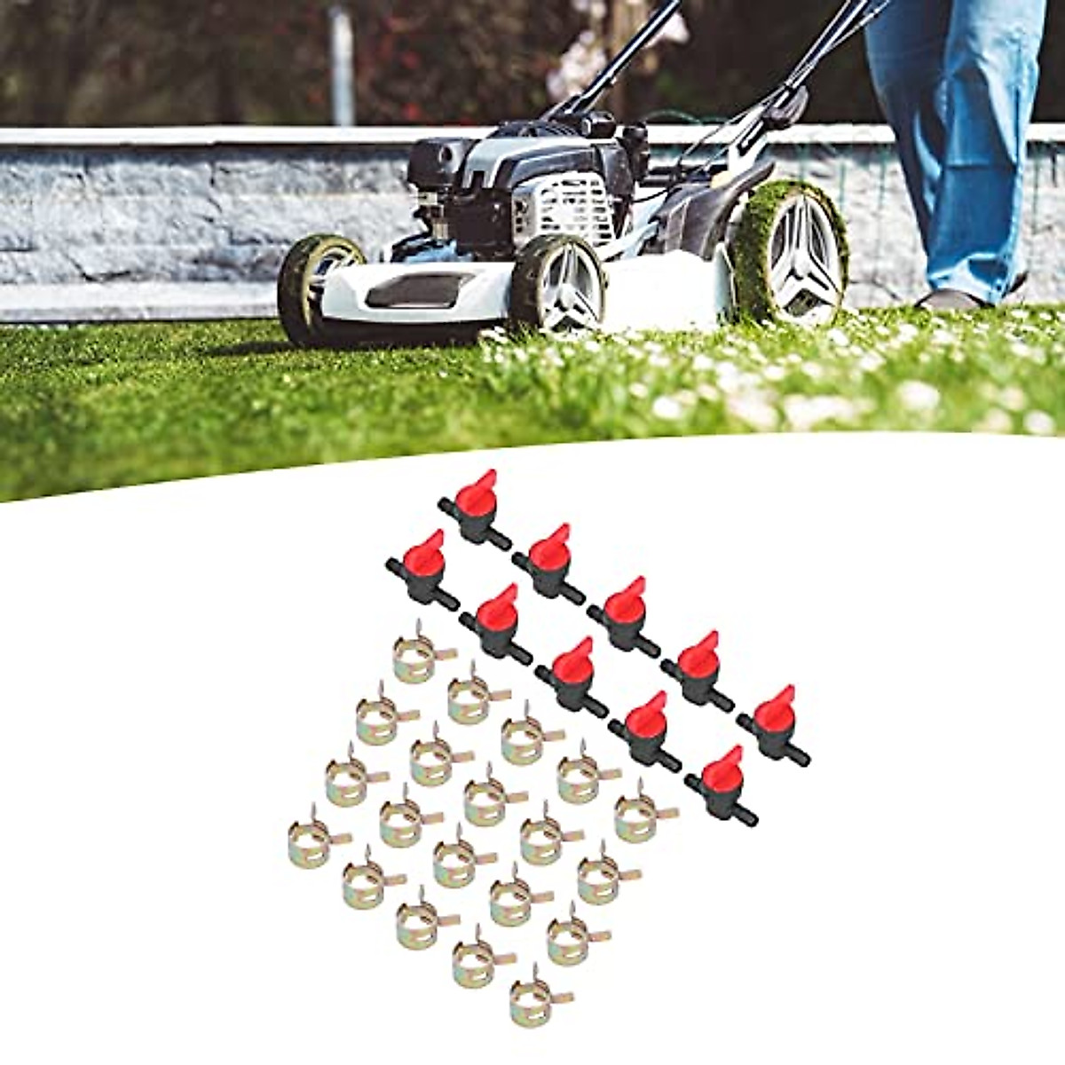 01 02 015 Lawn Mower Fuel Shut Off Valve, Fuel Cut Off Valve Good Compatibility Exquisite Craft for Agriculture for Home for AM36141 AM107340 for Garden