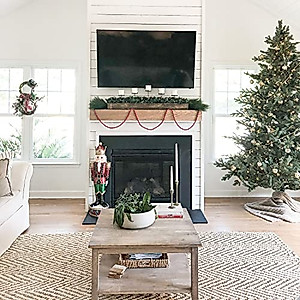 Fraser Hill Farm 7.5-Ft. Foxtail Pine Christmas Tree with Smart String Lighting, Green