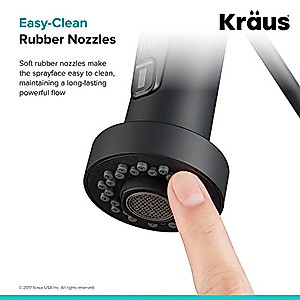 Kraus KFS-1MB Dual Function Kitchen Faucet Sprayer, Black