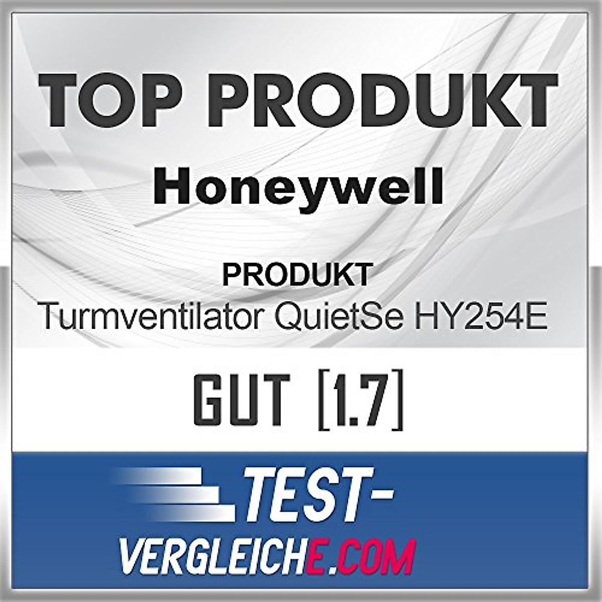 Honeywell QuietSet Tower Fan (5 Speed Settings, Oscillating 75°, Timer Function, Remote Control) HY254