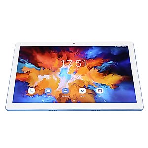 GLOGLOW Gaming Tablet, Office Tablet 5G WiFi Quad Core 10.1 Inch 8GB RAM 128GB ROM for School (Blue)