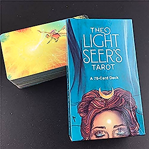 Light Seer's Oracle Tarot Cards with PDF Instructions, Family Travel Board Deck Games Guidance Divination Fate Playing 78 Cards