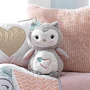 Lambs & Ivy Sweet Owl Dreams Gray/White Plush Stuffed Animal Toy - Sugar Cookie