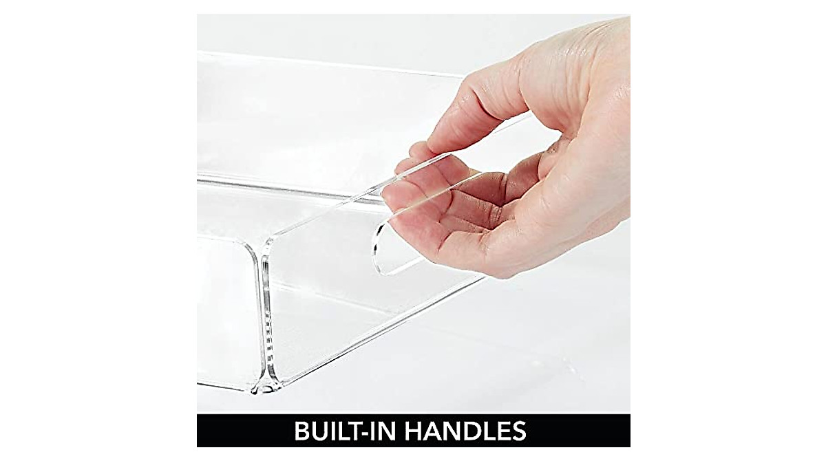 mDesign Modern Acrylic Serving Tray - Stylish & Versatile