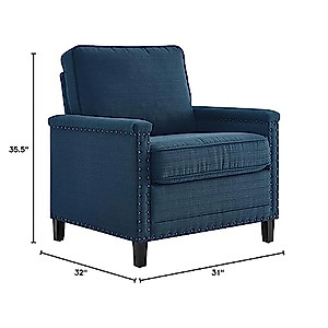Modway Ashton Sofas, Armchair, Azure