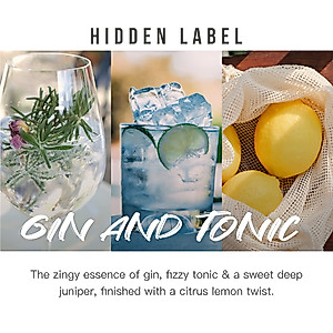 Hidden Label Scented Candles, Soy Candles for Home Gin and Tonic 2 Wicks 8.1oz Vivid Collection, Candle Set Gifts for Women Birthday Valentines Day Mothers Day Christmas