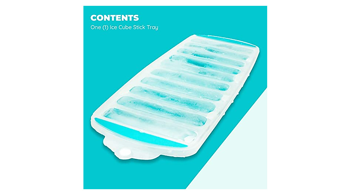 Jacent Reusable Silicone Water Bottle Ice Cube Tray - Keep Drinks Cold