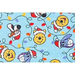 Disney Women's Winnie The Pooh Santa Hat Christmas Lights Pajama Lounge Pants (Large)