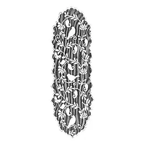 Heritage Lace Bristol Garden Table Runner, 14"x36", White