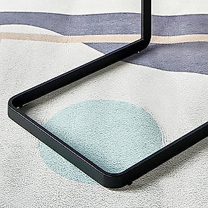 Modern Sofa Side Table Coffee Table Minimalist C-Shaped Side Table Bedside Coffee Table The Living Room Creative Movable Sofa Tables for Bed Or Chair Side End Table