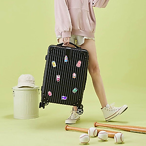 50Pcs Assorted Stickers Pack, Sunproof Waterproof DIY Aesthetic Vinyl Decals for Laptop, Water Bottle, Luggage Case, Phone, Scooter (1Pack, Beverage)