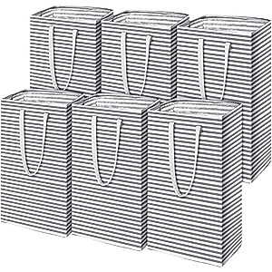 6 Pcs 75l Laundry Hamper Collapsible Laundry Basket Freestanding Laundry Hamper Large Waterproof Clothes Hamper Organizer with Easy Carry Extended Handles for Laundry Room Toys Clothes Storage, Grey