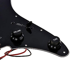 RuiLing Pack of 50 Black Electric Guitar Pickguard Backplates Mounting Screws, Electric Guitar Bass Cover Plate Screw for ST TL LP SG Guitar Parts