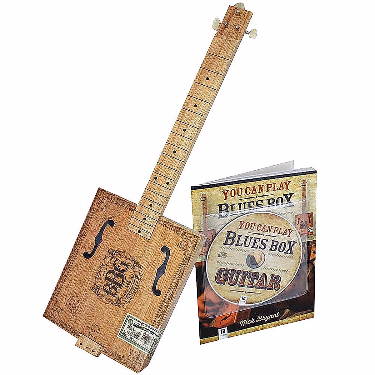 Hinkler 3 String Electric Blues Box Slide Guitar Kit (EBB)
