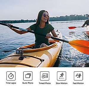 AKASO Brave 7 LE 4K30FPS 20MP WiFi Action Camera with Touch Screen Vlog Camera EIS 2.0 Remote Control 131 Feet Underwater Camera with 2X 1350mAh Batteries Support External Microphone