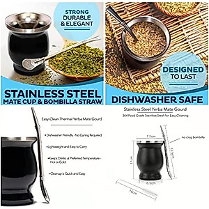 Yerba Mate Cup Bombilla Set | 8oz Gourd Yerba Mate | Stainless Steel Bombilla Silver Curved Bombilla Straw And Cleaning Brush Easy L Double-Wall | Easy To Clean Yerba Mate Gourd ( Color : Pink )
