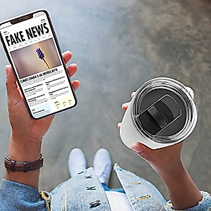 2 Pack 20oz Magnetic Tumbler Lid, Fits Yeti Rambler or Old Style RTIC Coffee Tumbler - Replacement for Spillproof Ozark Trail Lids, Slider Switch Tumbler Cover, BPA Free