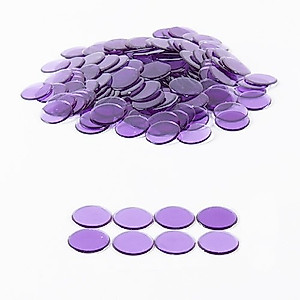 Bingo Plastic Non-Magnetic Chips - Purple - 200 chips