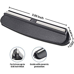 SHARPHOS Double Sided Diamond Sharpening Stone Plate Knife Sharpener Honing Polishing 6 Inch x 2.5 Inch (600/1200 Grit)