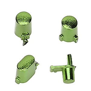 Full Game Controller Plating Button Set, Beautiful Appearance Game Handle Accessories Compatible Unique for Series X(Electroplating Green)