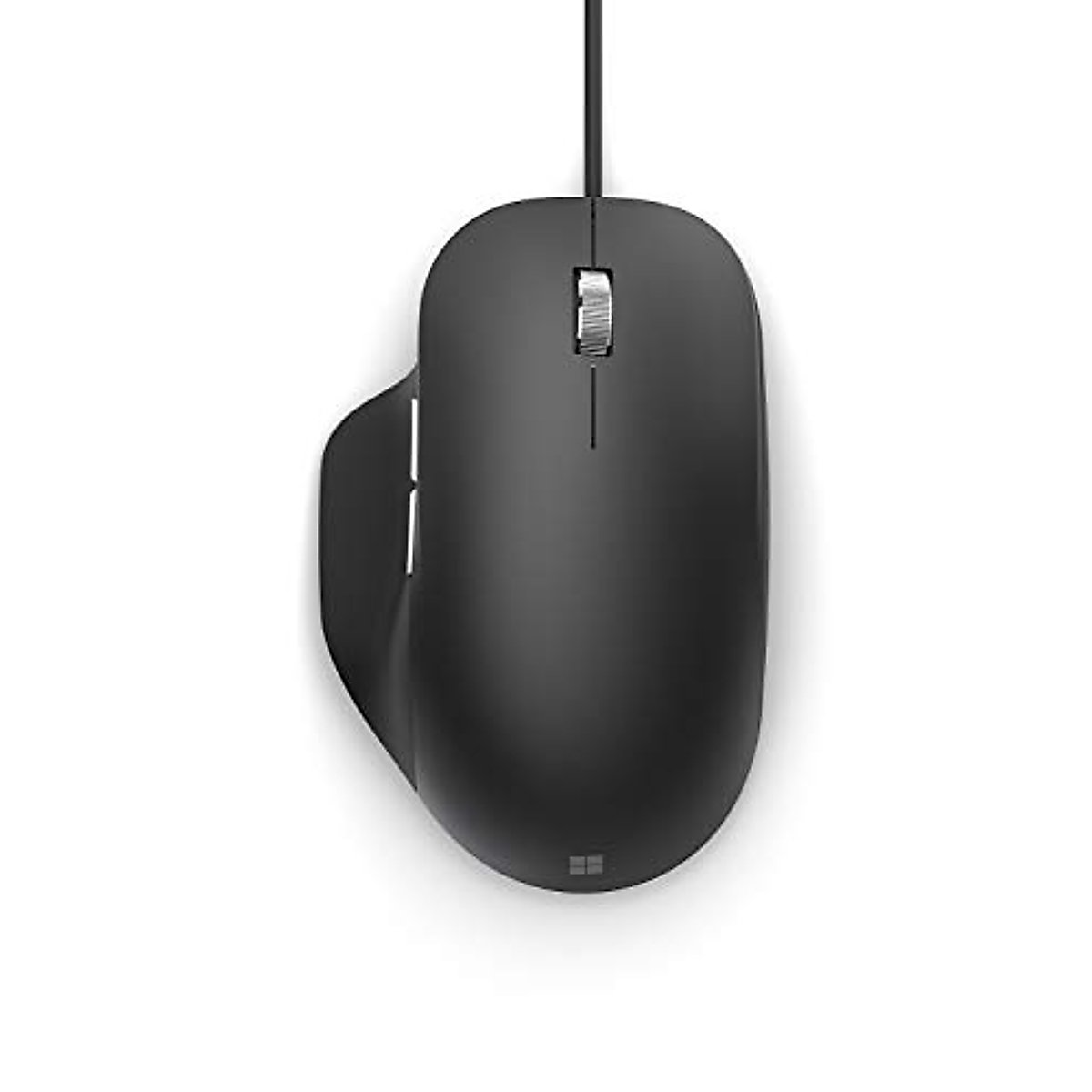 Microsoft Ergonomic Desktop - Black - Wired, Comfortable, Ergonomic Keyboard and Mouse Combo, with Cushioned Wrist and Palm Support. Split Keyboard. Dedicated Office Key.