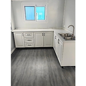 Generic Pre-Fab 20ft House, Compact Living Space, Fully Functional Kitchen & Bathroom, Open Plan, Customisable, can be used as portable home, office, and holiday rental, white
