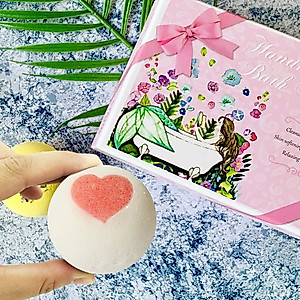 STNTUS INNOVATIONS Bath Bombs, 7 Natural Bath Bomb Gift Set, Handmade Bubble Bathbombs for Women Kids, Gifts for Mom Her Girlfriend, Mothers Day Gifts, Birthday Valentines Christmas Gifts for Women