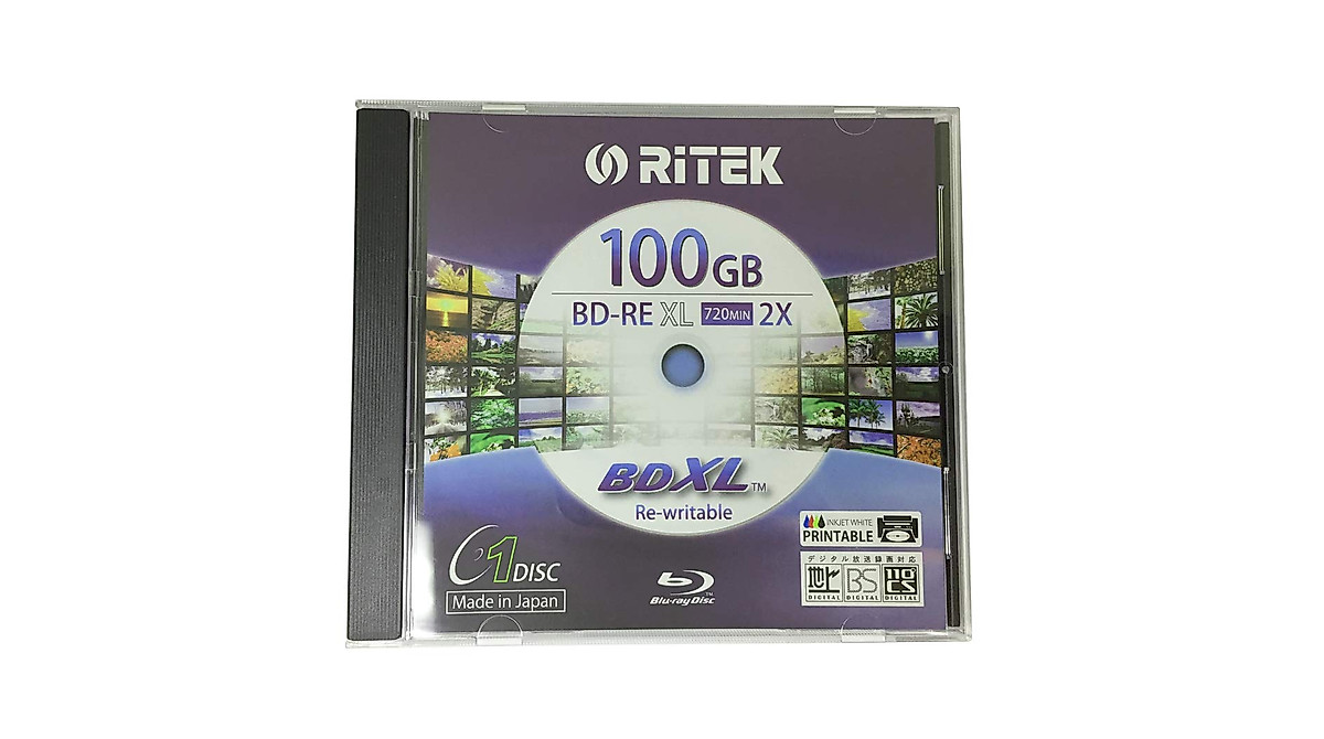 Ritek BD-RE XL 100GB Blank Disc - Rewritable & Printable
