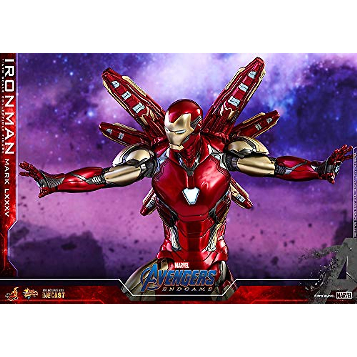 Hot Toys Marvel: Avengers Endgame - Iron Man Mark LXXXV 1:6 Scale Figures, Multicolor, HT904599