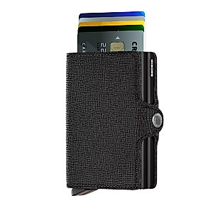SECRID - Secrid Twin Black Leather Wallet (Black Crisple)