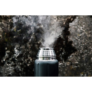 SIGG - Obsidian Insulated Water Bottle - Thermo Flask with Cup - Leakproof - Lightweight - BPA Free - 18/8 Stainless Steel - 37 Oz