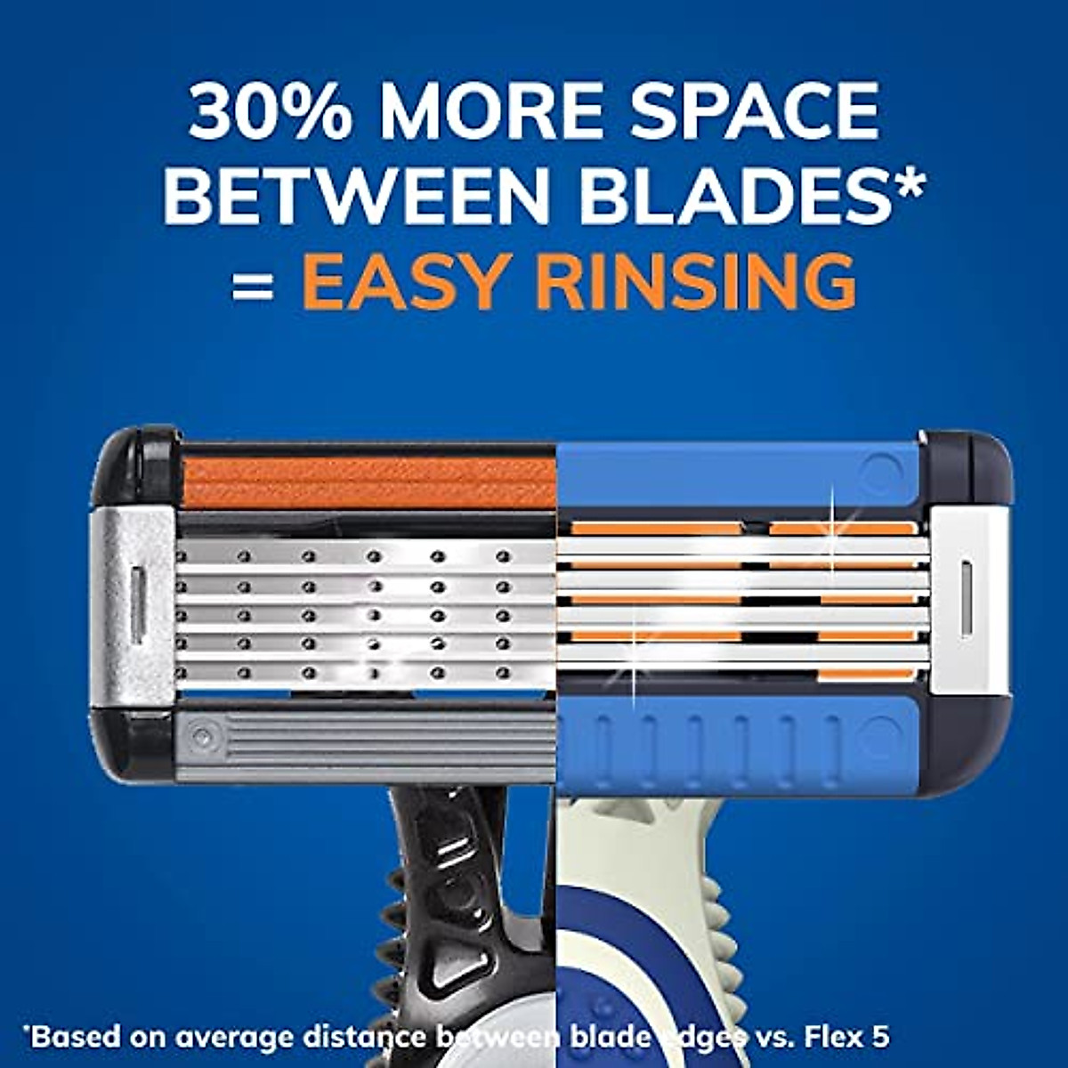 BIC EasyRinse Anti-Clogging Men's Disposable Razors for a Smoother Shave With Less Irritation*, Easy Rinse Shaving Razors With 4 Blades, 2 Count