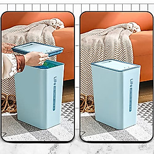 SCUUBE Trash Bin Trash Can Wastebasket 10L/2.6 Gallon Compact Garbage Can, Trash Can with Lid, Wastebaskets for Bathroom, Bedroom,Kitchen,Small Space Living Garbage Can Waste Bin (Color : OneColor)