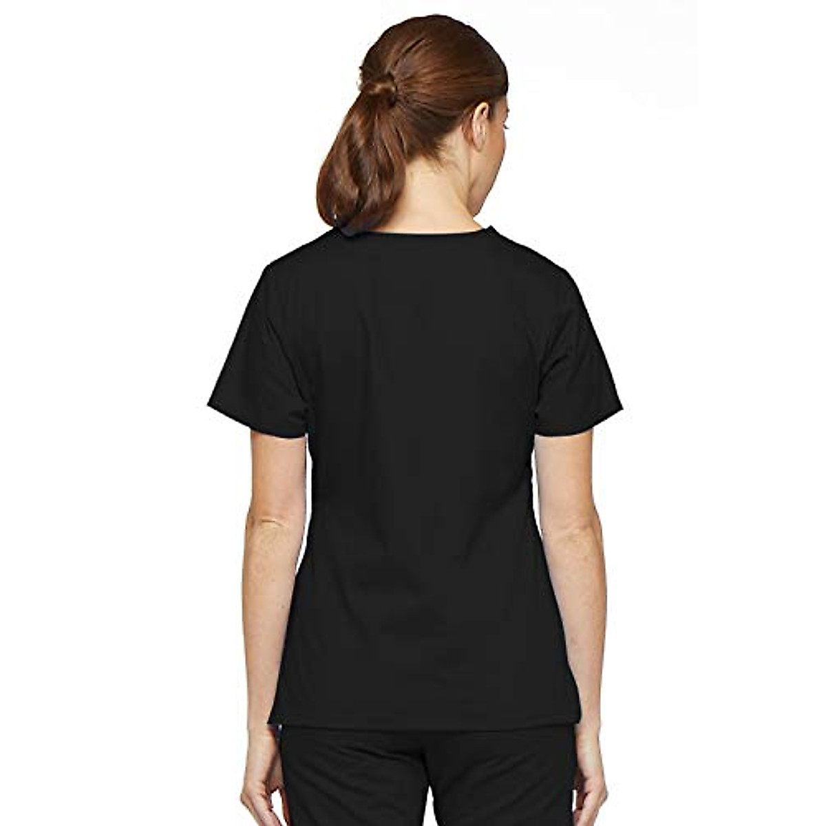 Dickies Womens Classic Medical-scrubs-shirts, Black, Small US