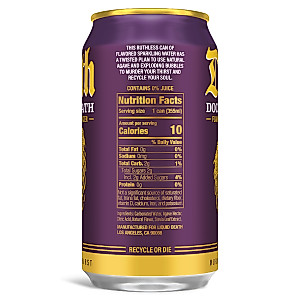 Liquid Death, Doctor Death, Soda-Flavored Sparkling Water, 12-Pack (12oz Cans), Low Calorie & No Artificial Sweeteners