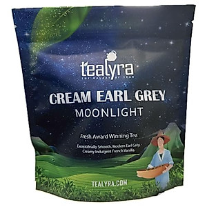 Tealyra - Cream Earl Grey - Classic Black Loose Leaf Tea - Citrusy with Vannilla Flavor - Fresh Award Winning Tea - Medium Caffeine - All Natural Ingredients - 200g (7-ounce)