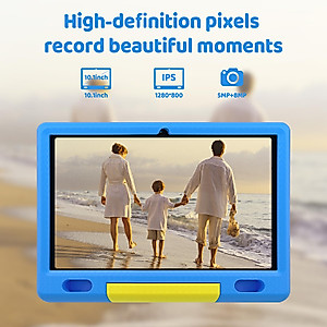 ROWT Tablet 10 Inch Android 13 Tablet 6(2+4)+64GB Quad Core Processor 1280×800 HD+IPS Screen, 2.4G WiFi, 5MP+8MP Camera, 5000mAh Battery,1-Year Warranty(Silver)