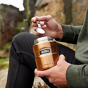 THERMOS 183270 Stainless King Food Flask, Midnight Blue, 470 ml