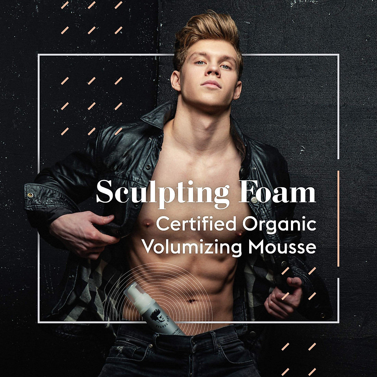 Avenue Man Sculpting Foam for Men (7oz) - Firm Hold Volumizing Hair Mousse with Herbal Extracts Styling Hair Products - Alcohol and Paraben Free - Hair Volumizer