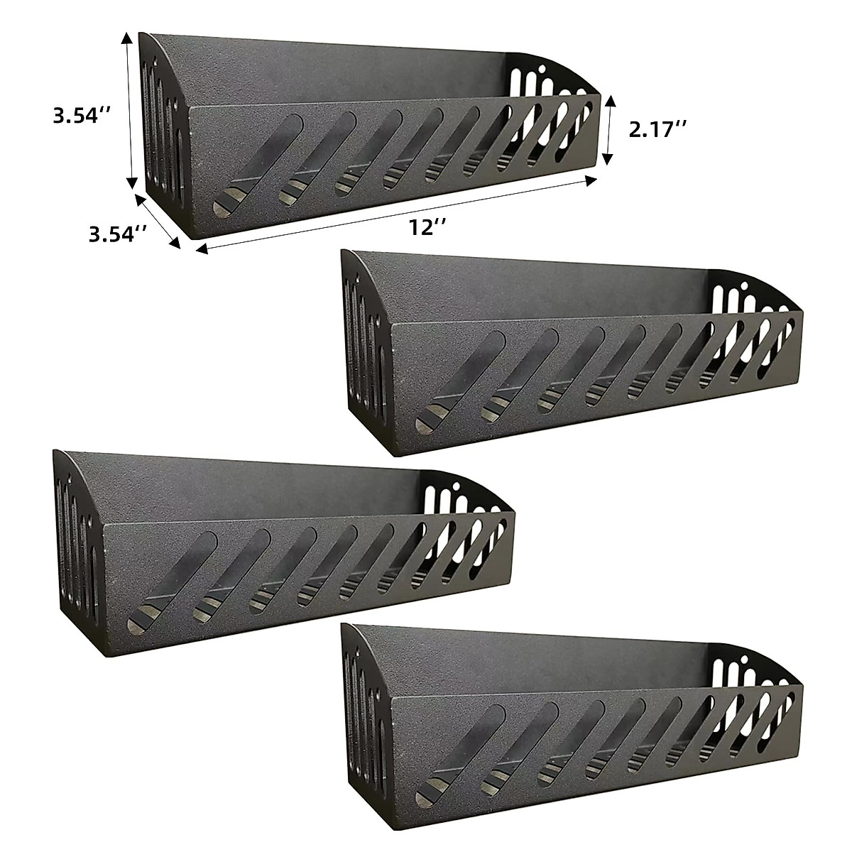 NAFCOOL Magnetic Spice Fridge Rack Shelf Organizer for Refrigerator, 4 Packs Moveable Magnetic Seasoning Organizer Shelves Kitchen Gadgets for Refrigerator Microwave Oven Coffee Maker Washer, 12” Long