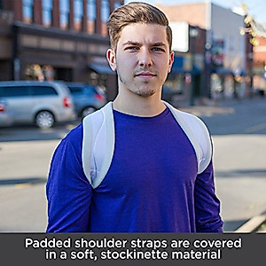 BraceAbility Figure 8 Clavicle Brace & Posture Corrector | Broken Collarbone Sling for Injuries & Fractures, Shoulder Support Strap for Upper Back Straightening (Medium)