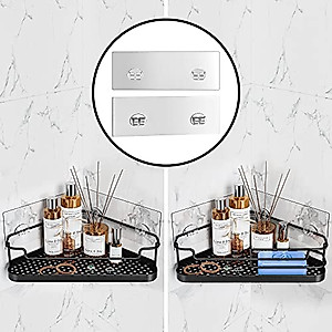 Orimade Adhesive Sticker 4 Pack for Shower Caddy, Bathroom Organize Shelf, Transparent 2.75×7.9 Inches(7×20CM)