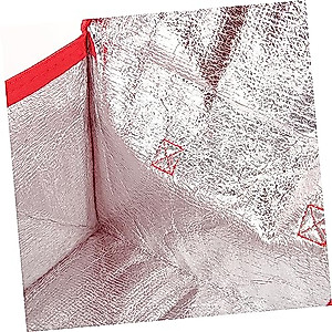 Unomor Zip Ties Outdoor Insulation Bags Zip Ties Outdoor Insulated Bag Insulated Grocery Bags Portable Insulation Bag Non-woven Fabric Storage Bags Pizza Food Delivery Storage Bag