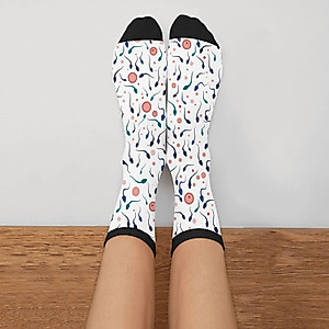Egg Tadpole Socks For Men Women Funny Novelty Crazy Crew Socks