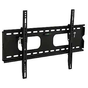 Mount-It Low-Profile Tilting TV Wall Mount Bracket for 32-60 inch LCD, LED, OLED, 4K or Plasma Flat Screen TVs - 175 lbs Capacity, 1.5 Inch Profile, Max VESA 600x400 (MI-318B), Black, 60