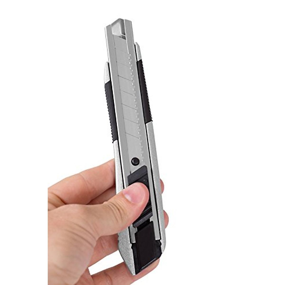 Internet's Best Snap-Off Utility Knife - Regular - Set of 3 - Belt Clip - Retractable Razor Knife Set - Box Cutter Locking Razor Knife