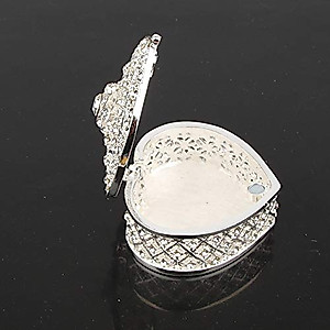 SEVENBEES Heart Shape Jewelry Box Small Trinket Storage Organizer Box for Girls Women